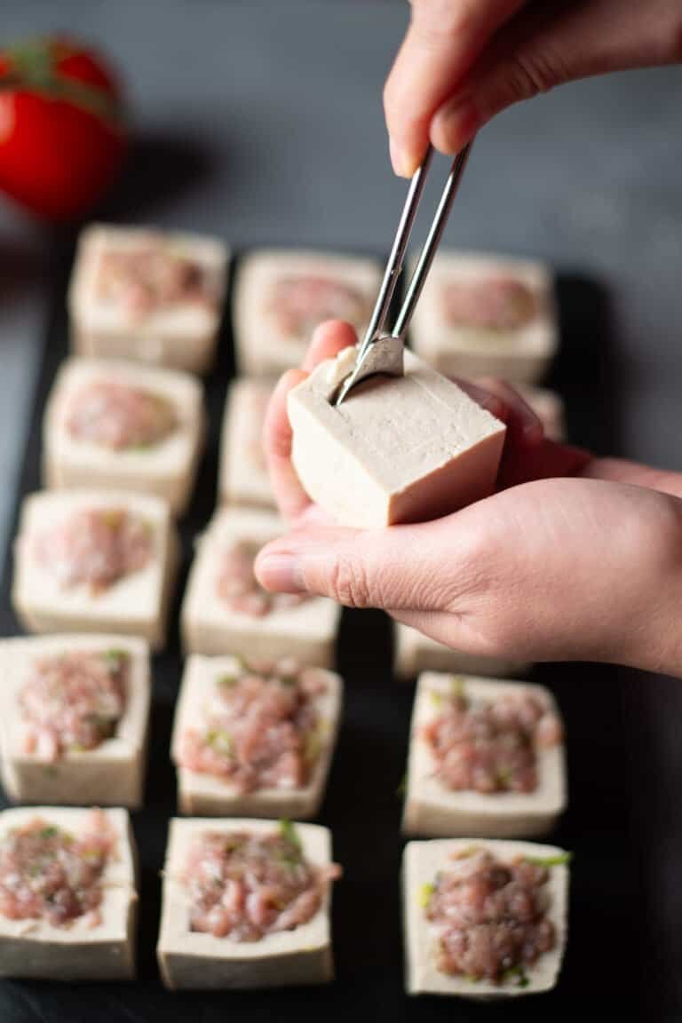 Vietnamese Stuffed Tofu in Tomato Sauce Recipe - Summer & Spice