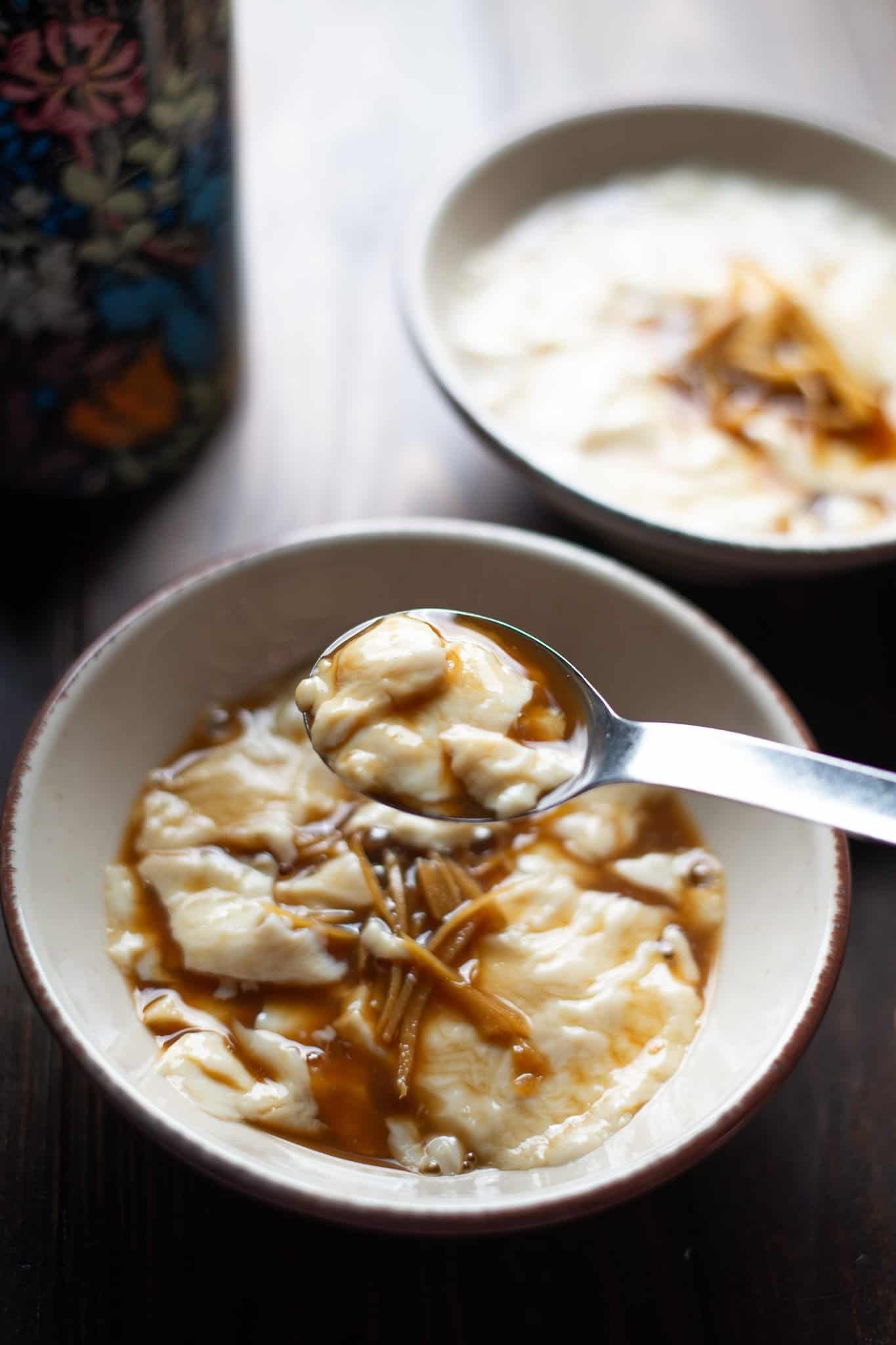 Silken Tofu Pudding with Ginger Syrup - A Taste of Nostalgia - Summer ...