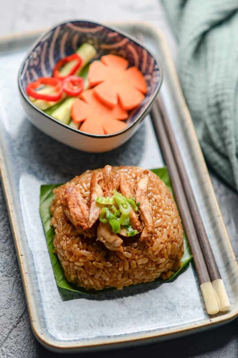 Vietnamese Shredded Chicken Sticky Rice (Xôi Gà Xé) - Summer & Spice
