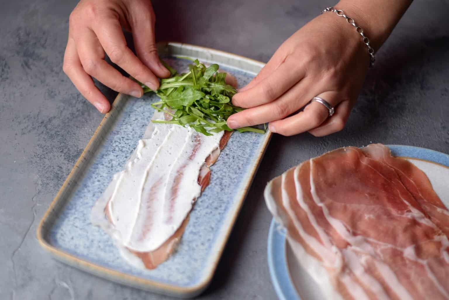 Parma Ham & Wild Rocket Rolls - Inspired by Pizza 4P - Summer & Spice