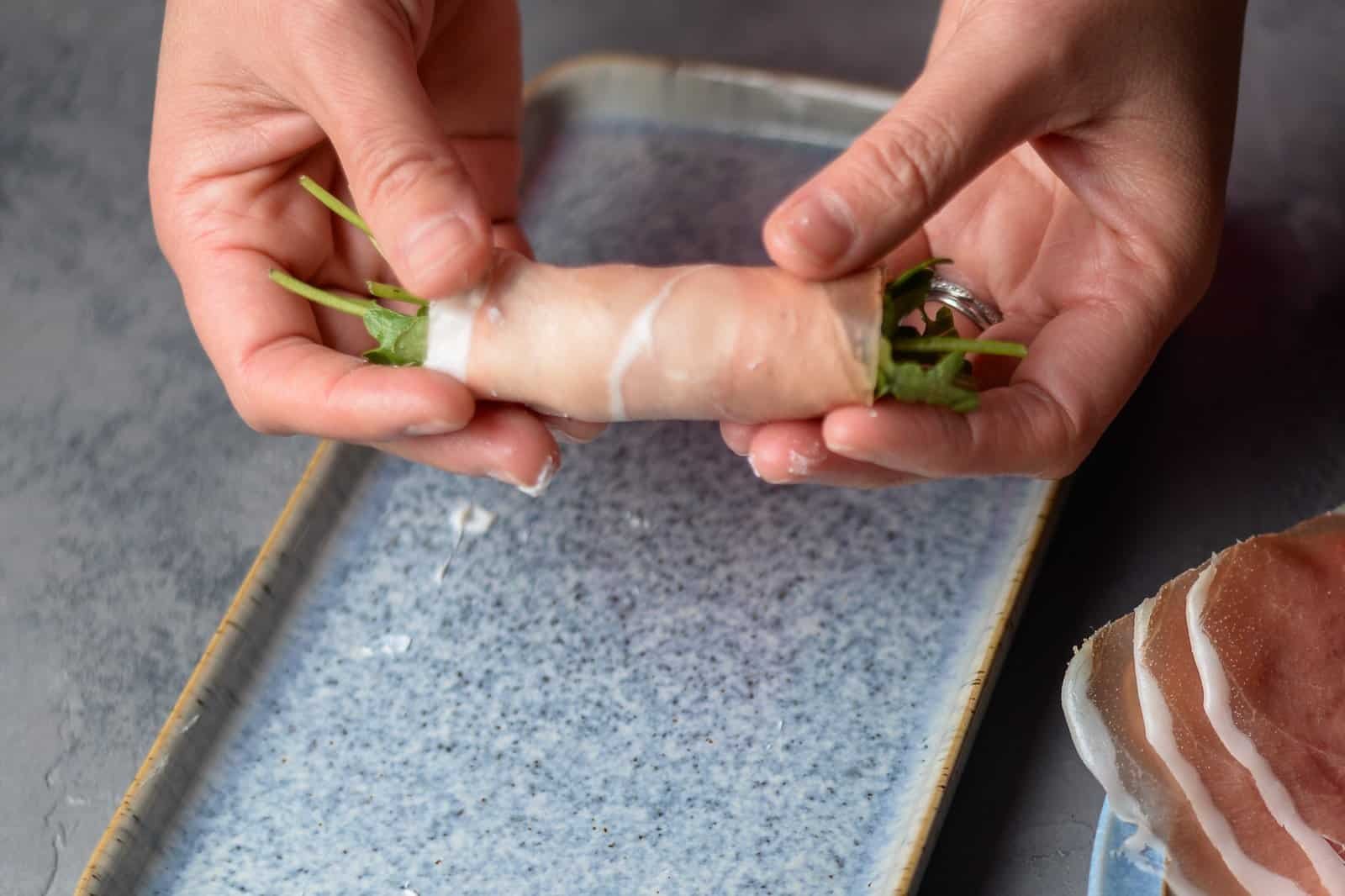 Parma Ham & Wild Rocket Rolls - Inspired by Pizza 4P - Summer & Spice