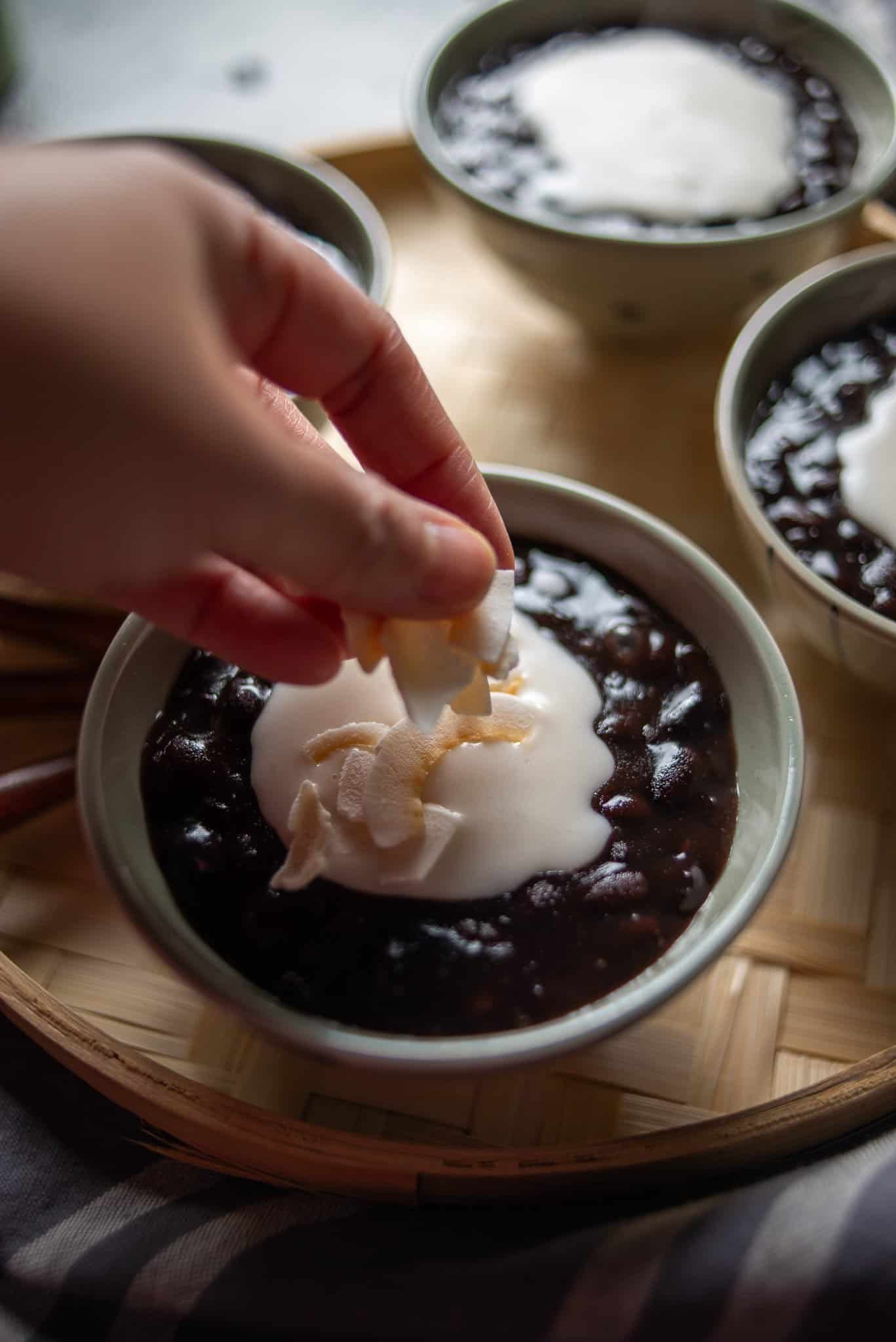 Vietnamese Black Bean Pudding (Chè đỗ đen đặc) - Summer & Spice