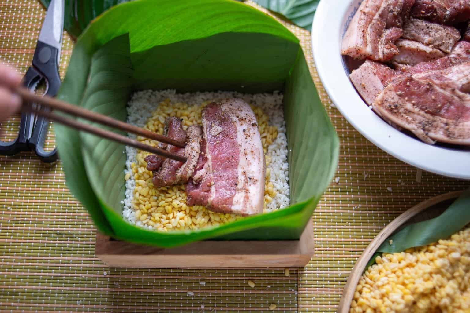Vietnamese Sticky Rice Cake (Bánh Chưng, Bánh Tét) - Summer & Spice
