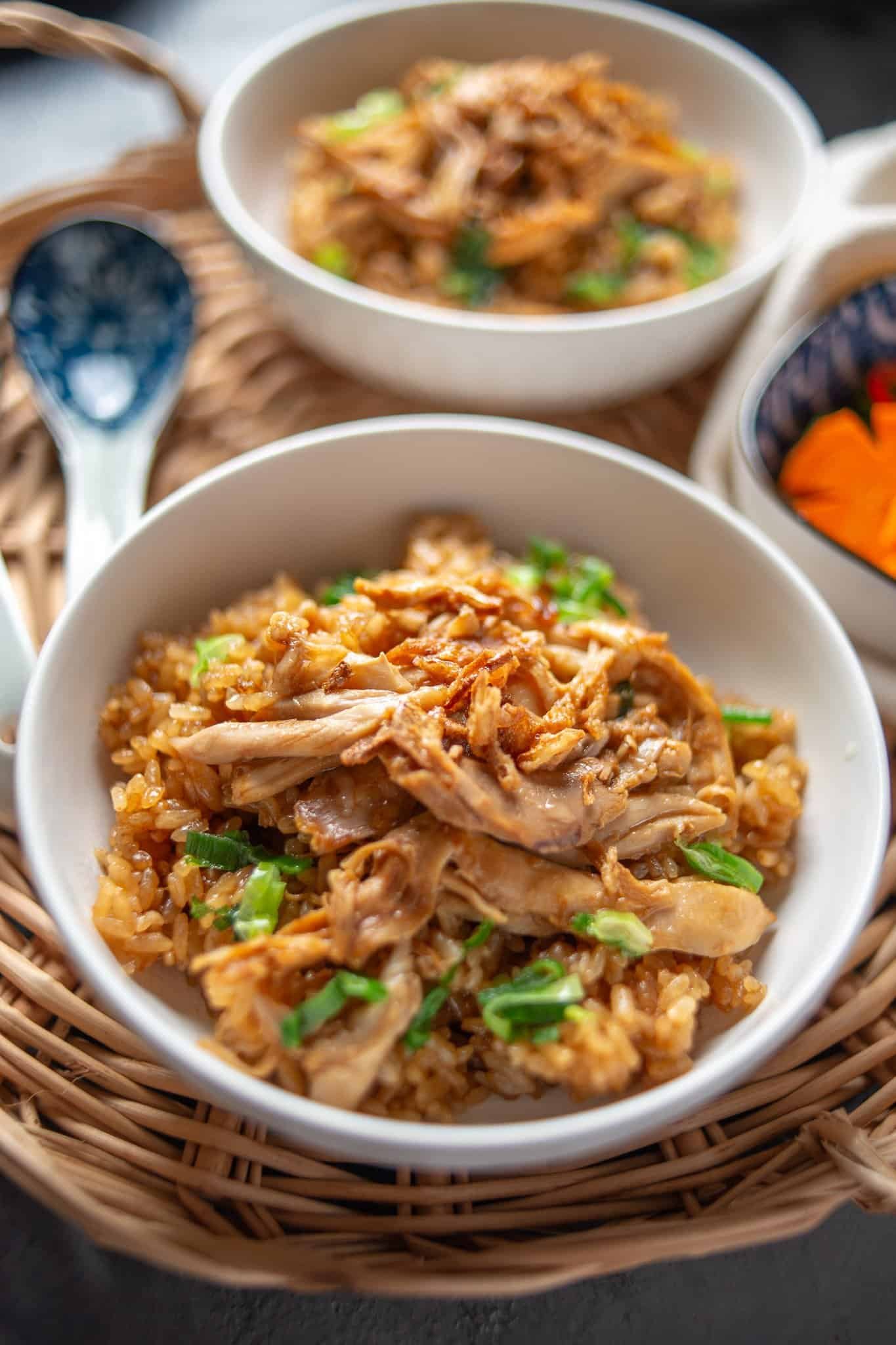 Vietnamese Shredded Chicken Sticky Rice (Xôi Gà Xé) - Summer & Spice