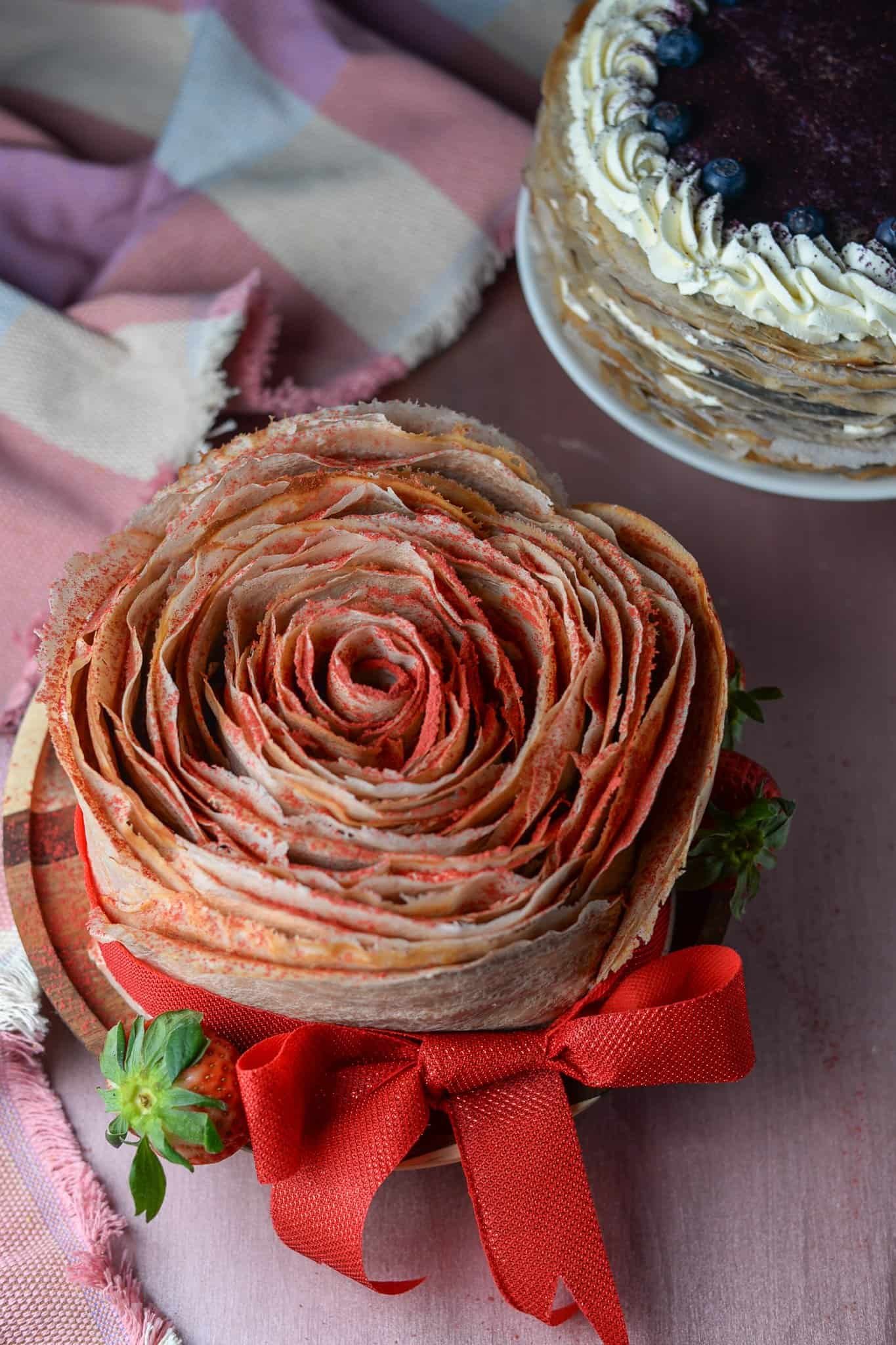 Pancake Day Inspo - Pancake Layer Cake and Pancake Rose - Summer & Spice