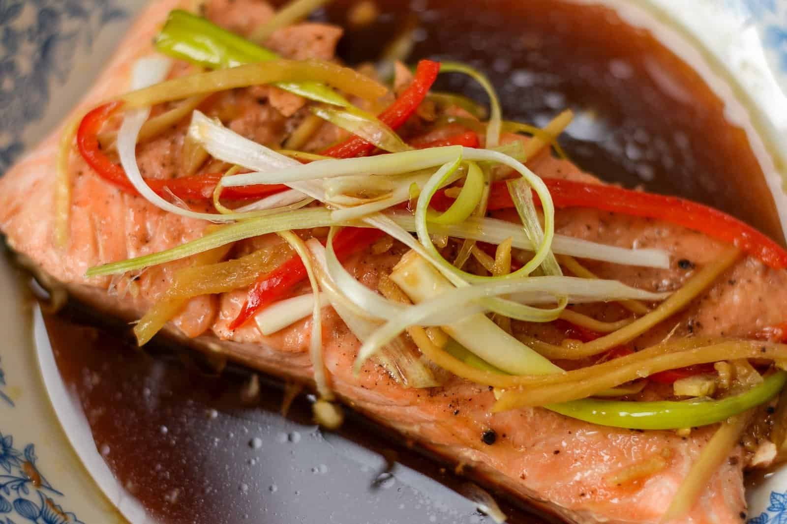 Quick and Simple Steamed Salmon - Summer & Spice